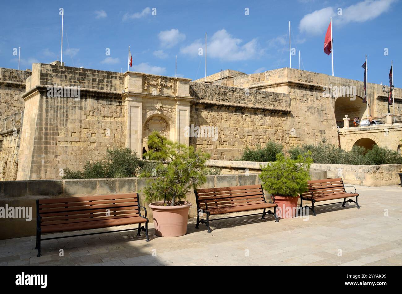 Advance Gate, Birgu-Vittoriosa, Malta, Europe Stock Photo - Alamy
