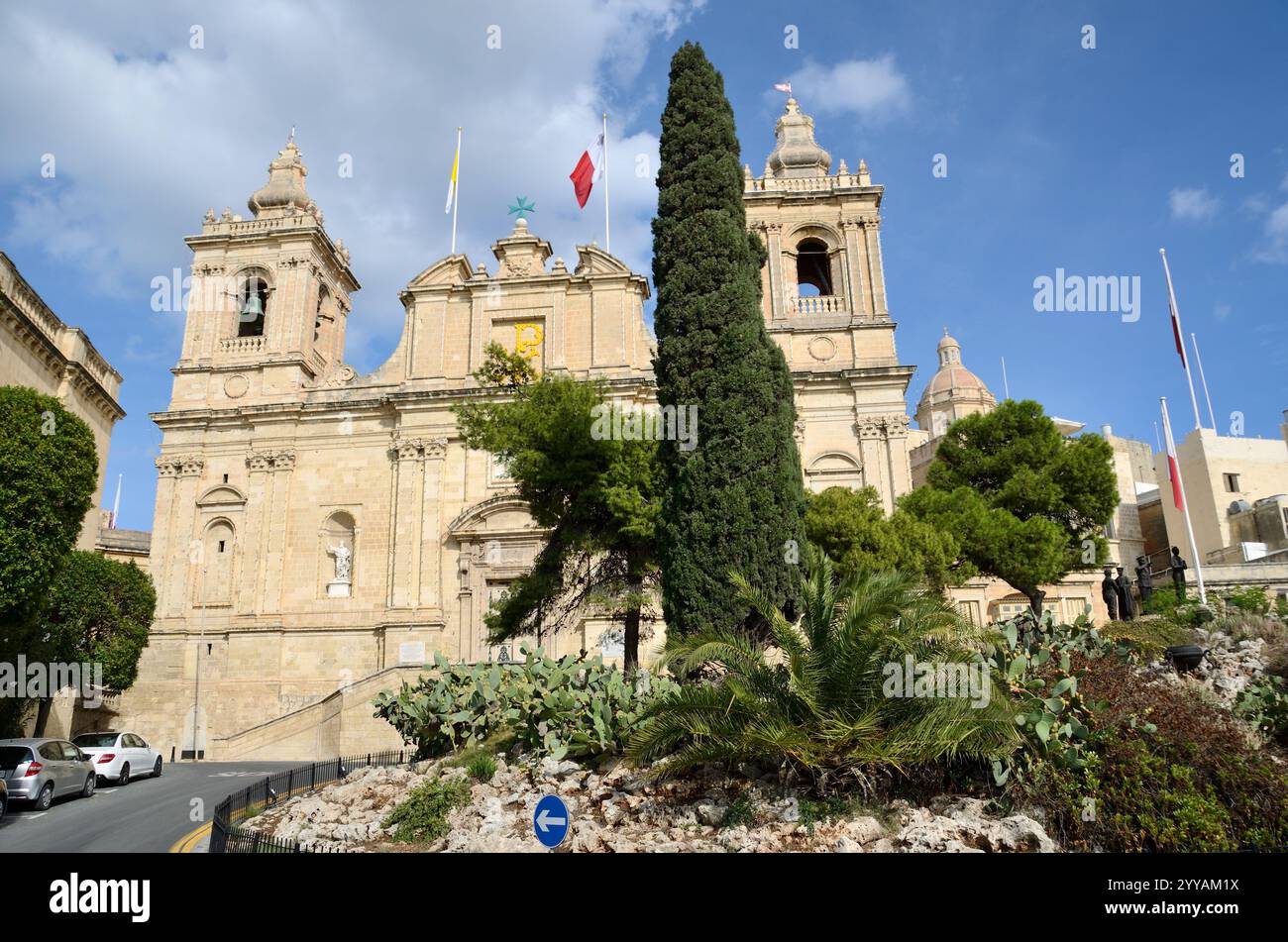 St. Lawrence Church, Birgu-Vittoriosa, Malta, Europe Stock Photo - Alamy