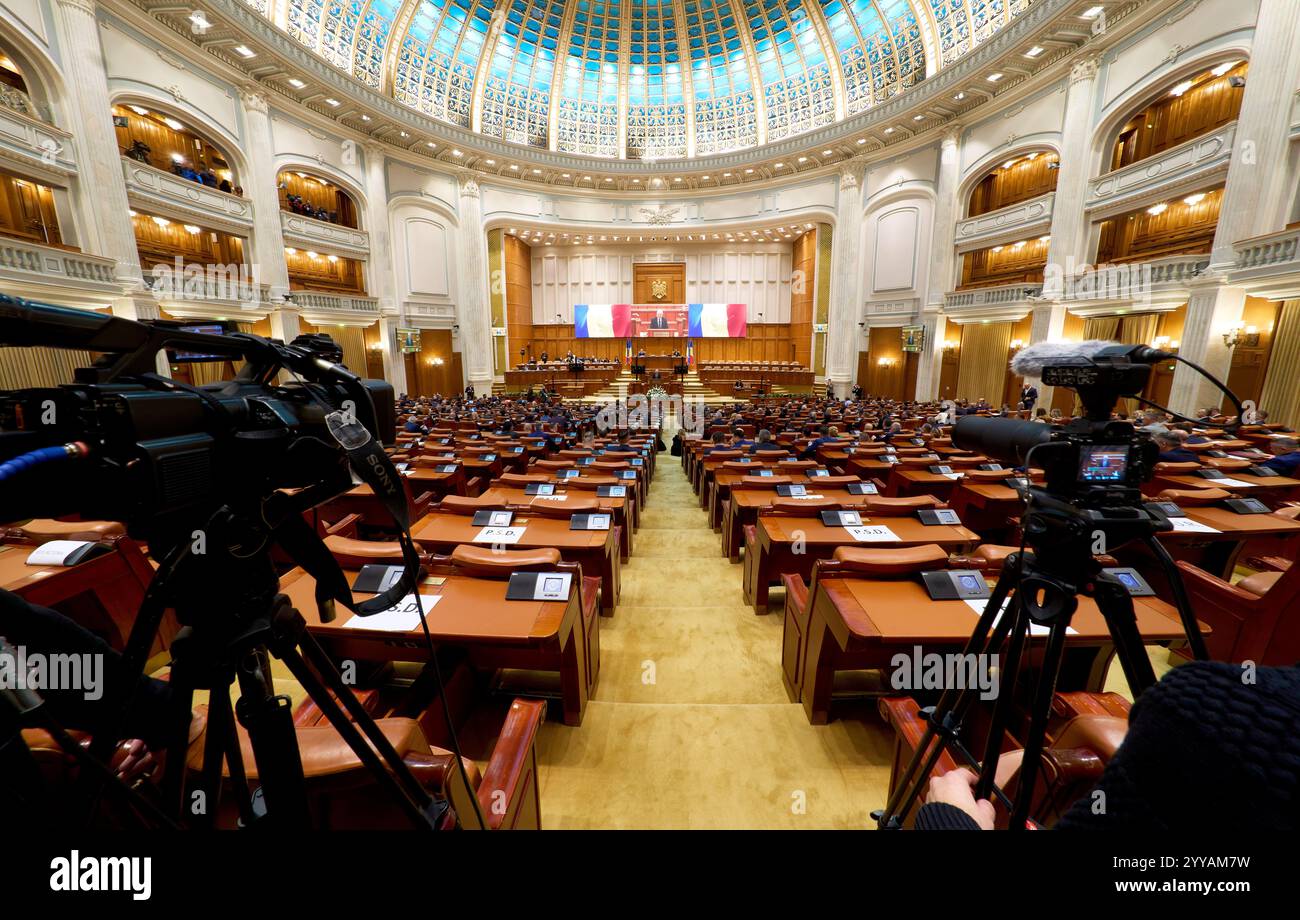 Bucharest, Romania. 20th Dec, 2024: The first plenary session of the ...