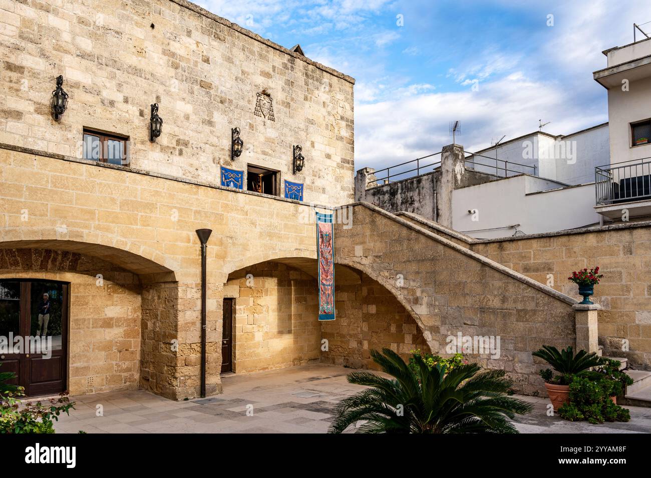 Churchyard of the former Bishop's Palace (in Italian "Palazzo Vescovile ...