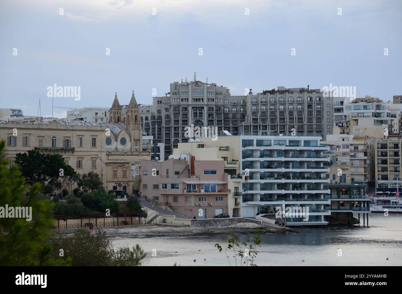 Balluta saint julian view hi-res stock photography and images - Alamy
