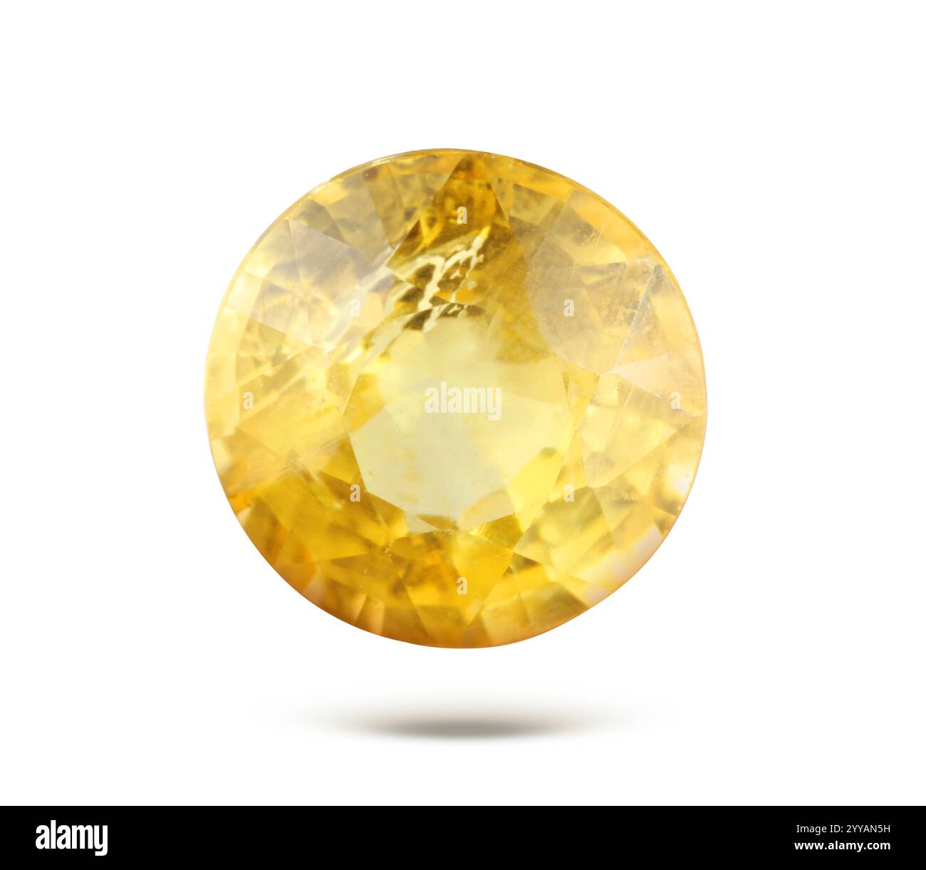 Yellow shiny gemstone in Cut Out Stock Images & Pictures - Alamy
