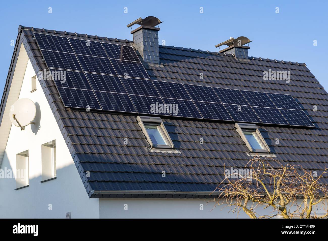 Modern residential building chimneys hi-res stock photography and ...
