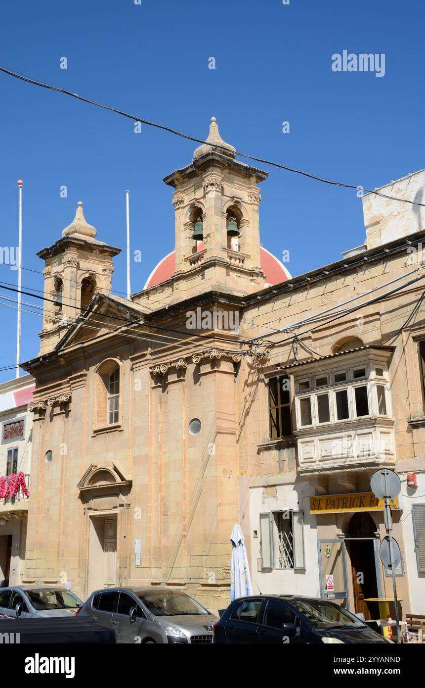 Annunciation Church, Triq Il - Kbira, Zabbar, Malta, Europe Stock Photo ...