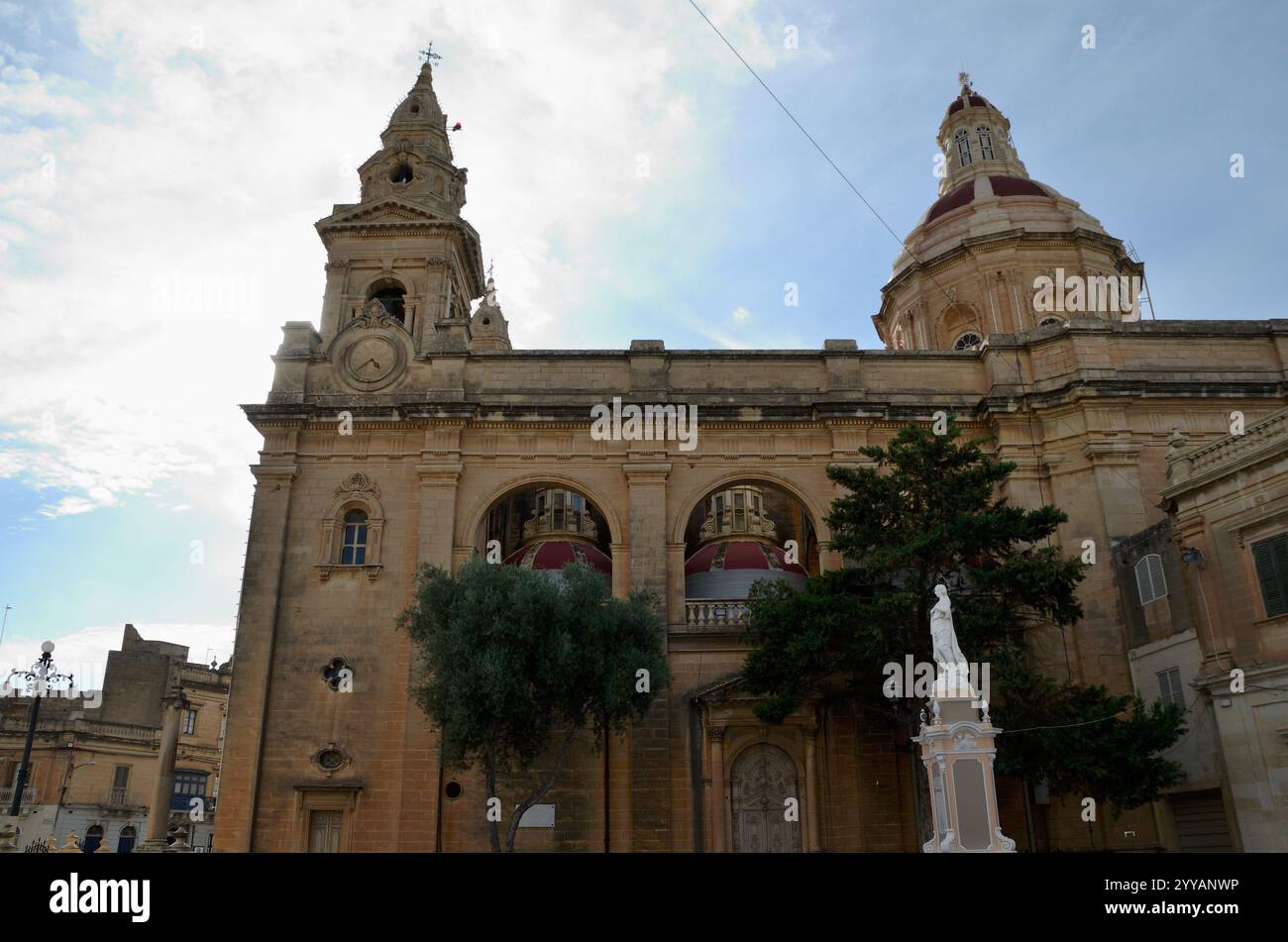 St Andrew's Parish Church, Knisja Street, Luqa, Malta, Europe Stock ...