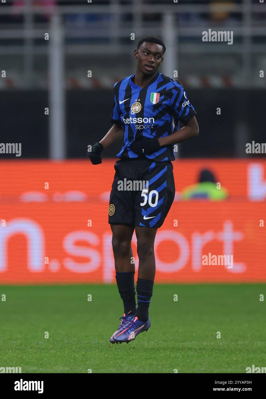 Milan, Italy, 19th December 2024. Mike Aidoo of FC Internazionale on ...