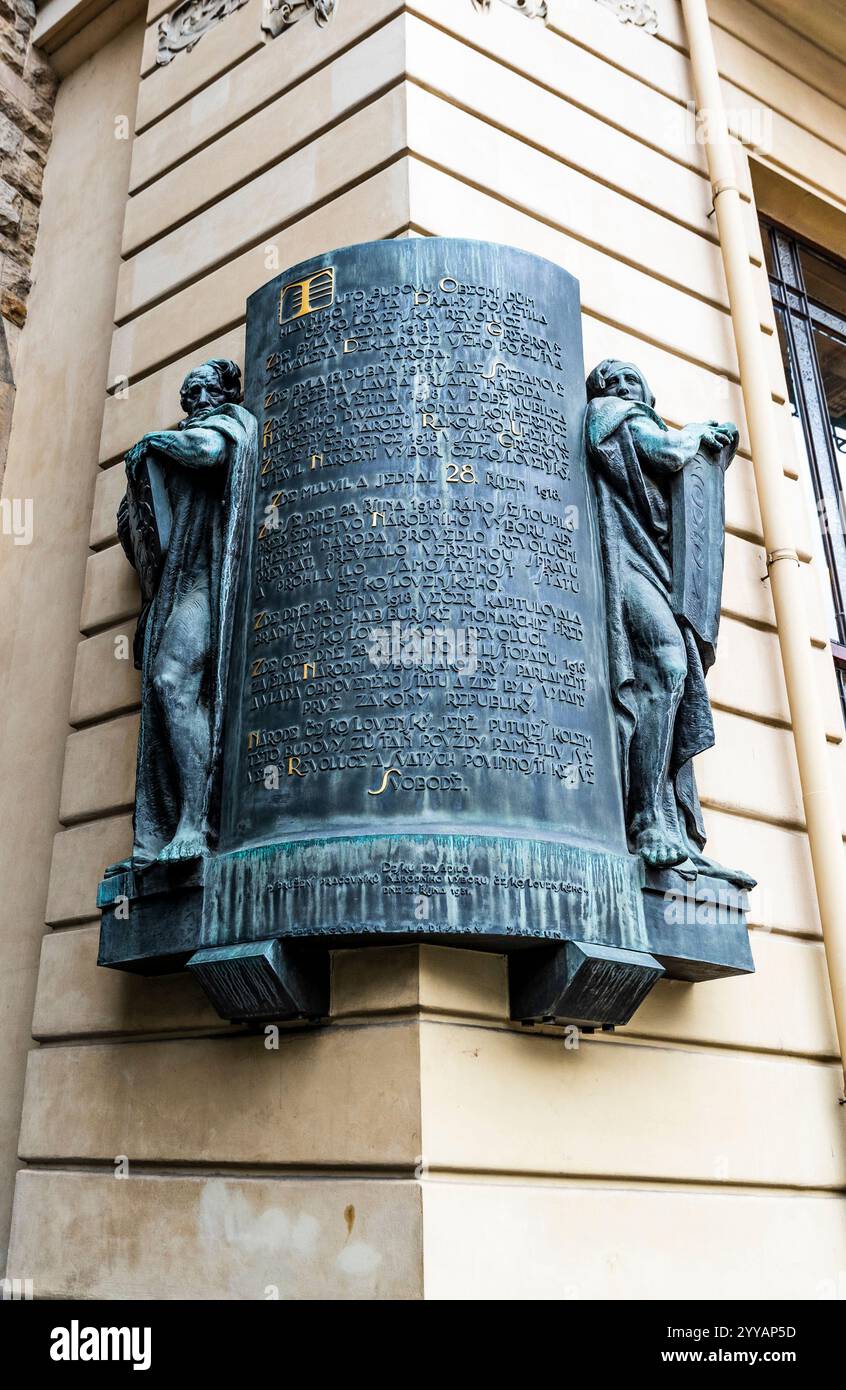 Commemorative plaque to the proclamation of independence of ...