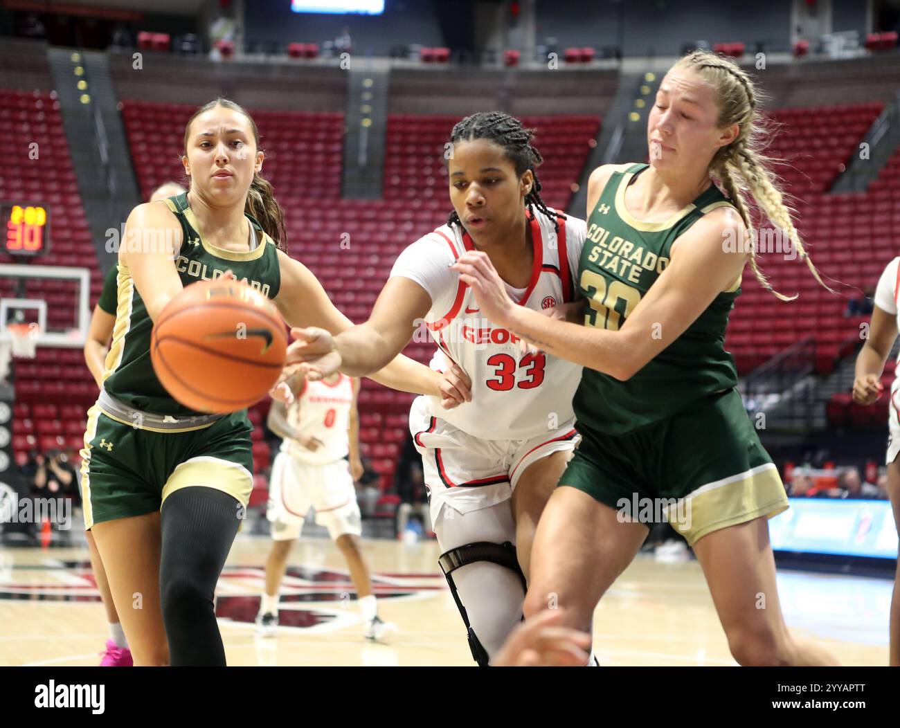 December 20, 2024 - Colorado State Rams guard Hannah Simental #32 and ...