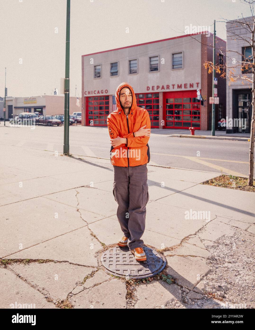 Japanese musician Toshimaru Nakamura, photographed in Chicago, Illinois ...