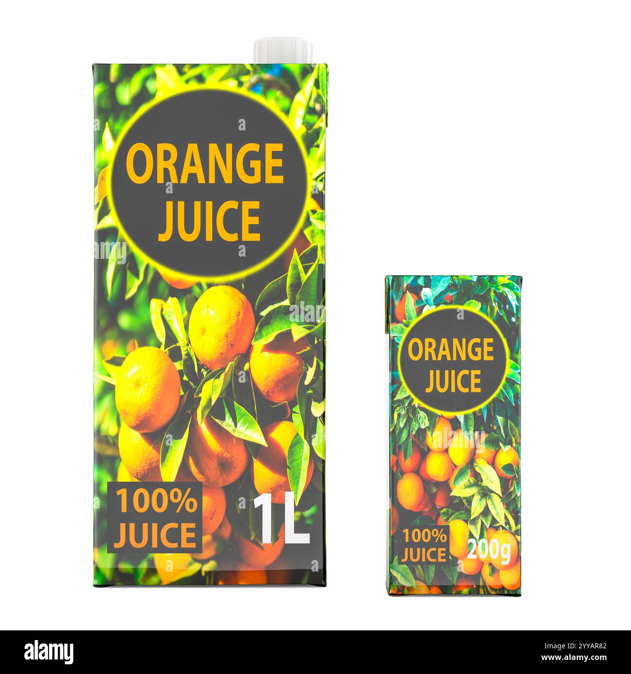 Orange juice carton straw hi-res stock photography and images - Alamy