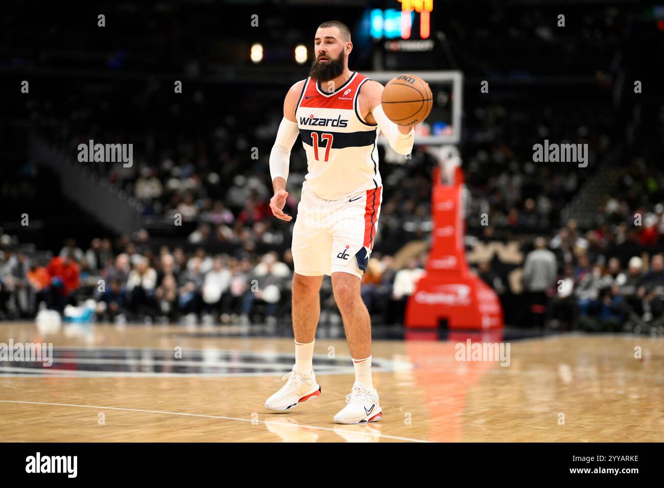 Washington Wizards center Jonas Valanciunas (17) in action during the ...