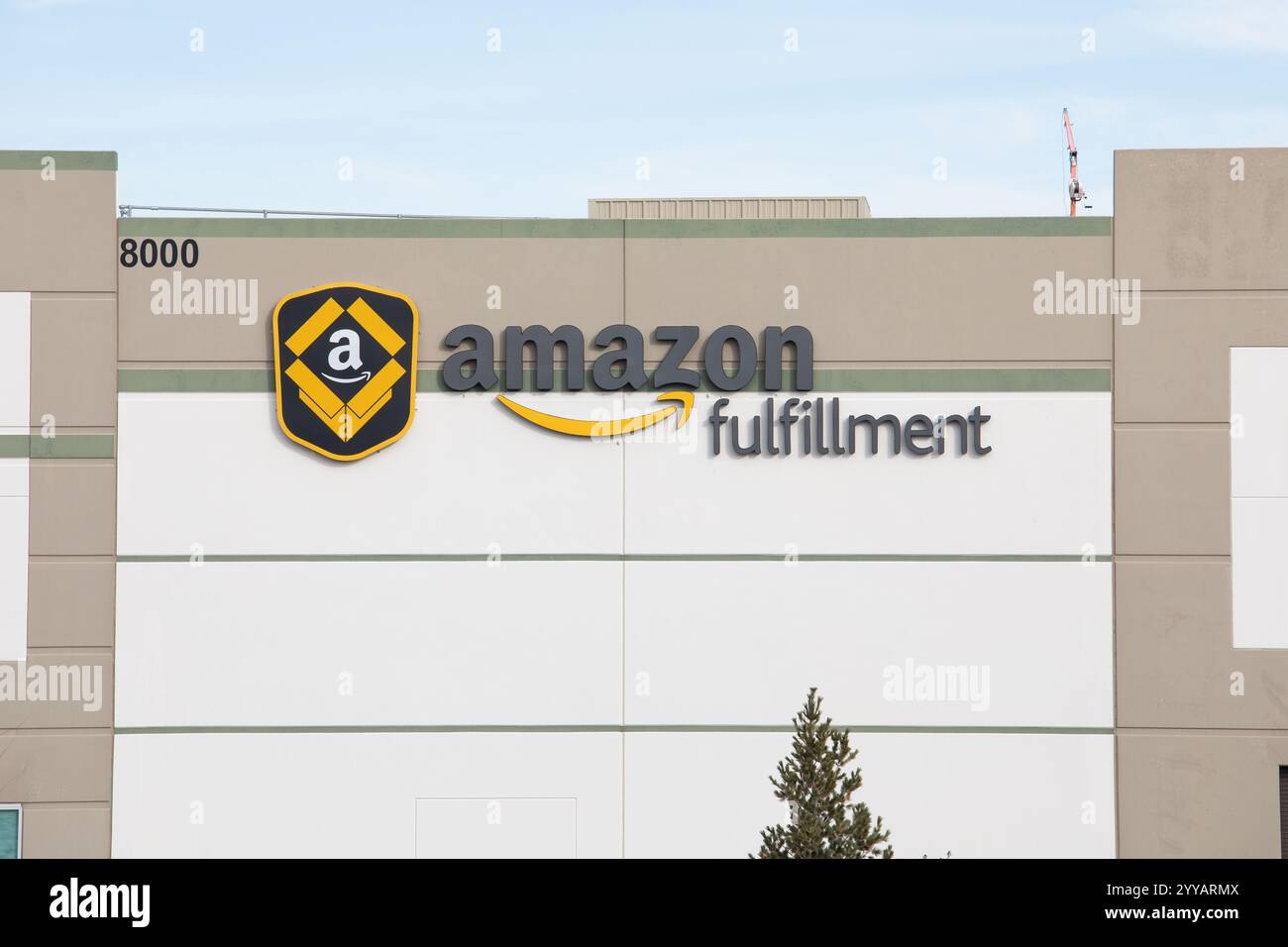 Workers strike outside of an Amazon building in Northern Reno, Nevada ...