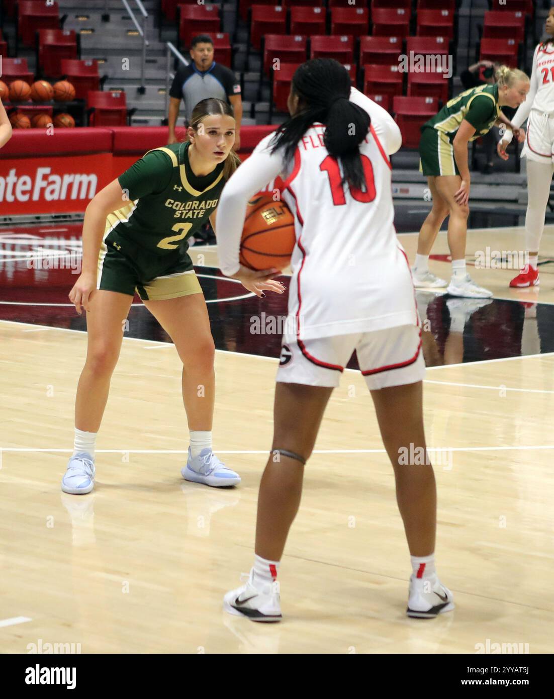 December 20, 2024 - Colorado State Rams guard Brooke Carlson #2 defends ...