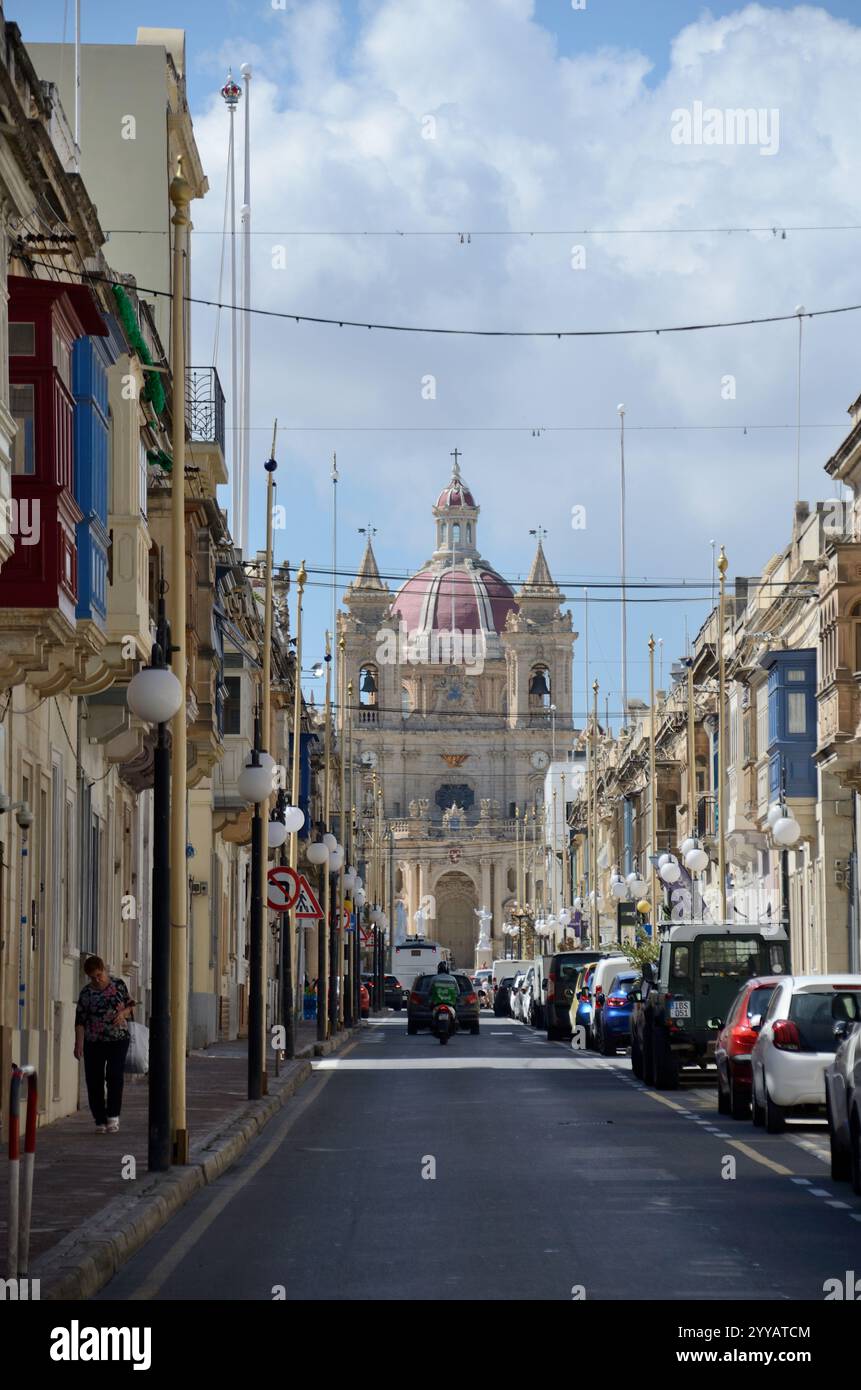 Zabbar Parish Church, Is - Santwarju, Zabbar, Malta, Europe Stock Photo ...