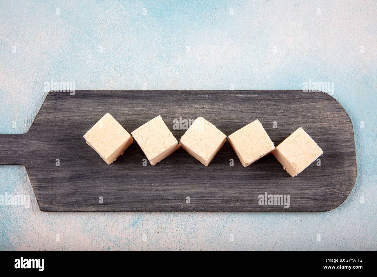 Turkish Traditional Kastamonu Cekme Helva Pismaniye. Halva on a black ...