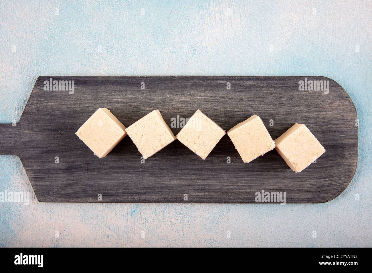 Turkish Traditional Kastamonu Cekme Helva Pismaniye. Halva on a black ...