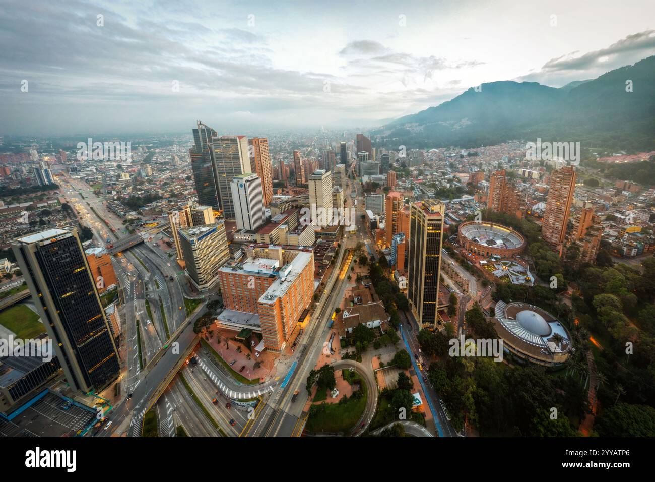 Bogota Skyline during Sunset, Colombia Stock Photo - Alamy