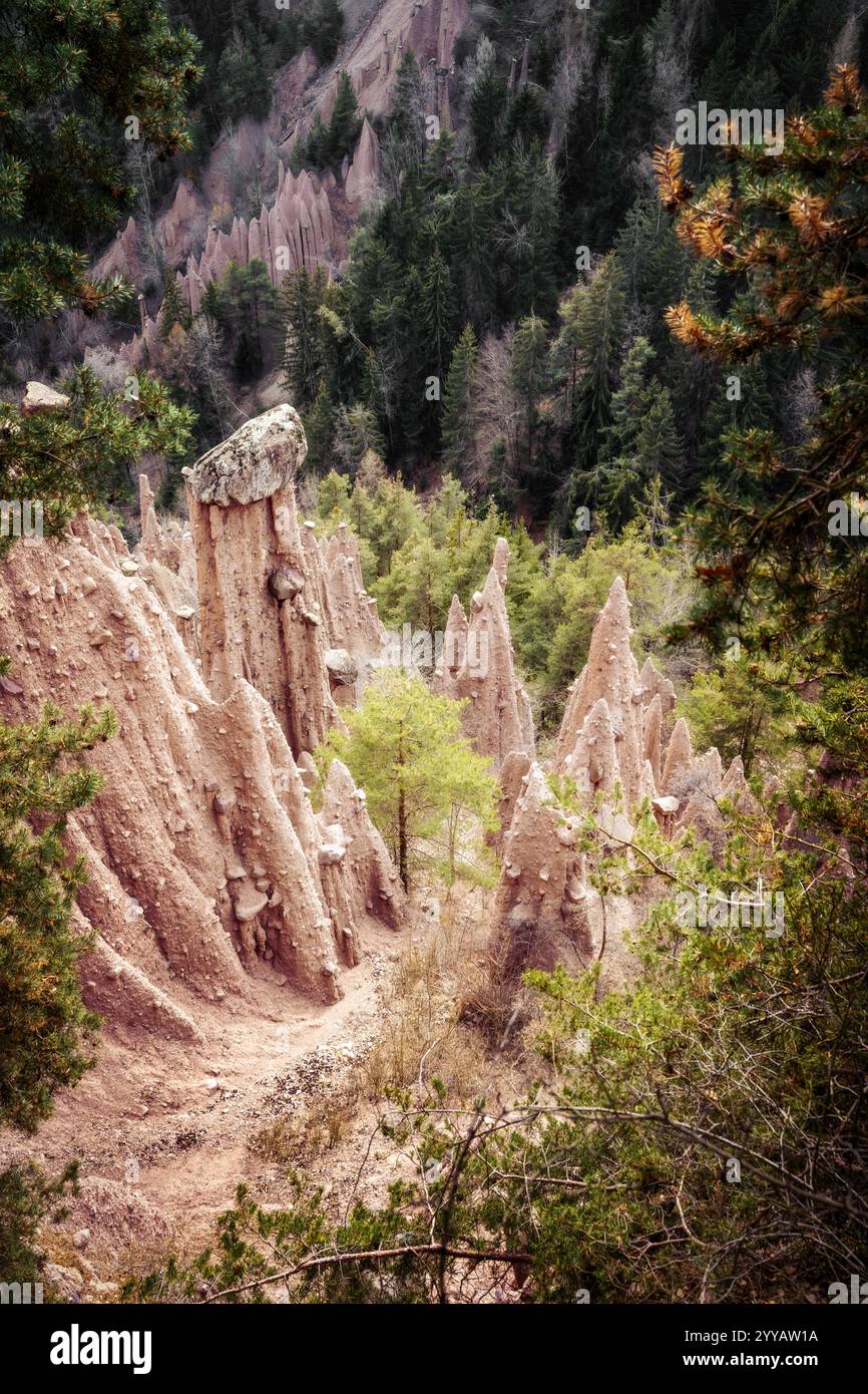 Earth Pyramids in the Dolomites, Italy Stock Photo - Alamy