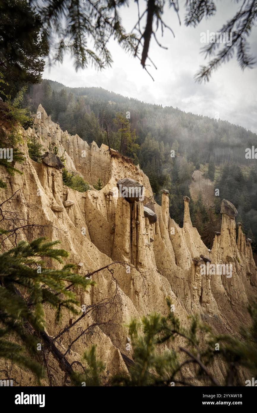 Earth Pyramids in the Dolomites, Italy Stock Photo - Alamy