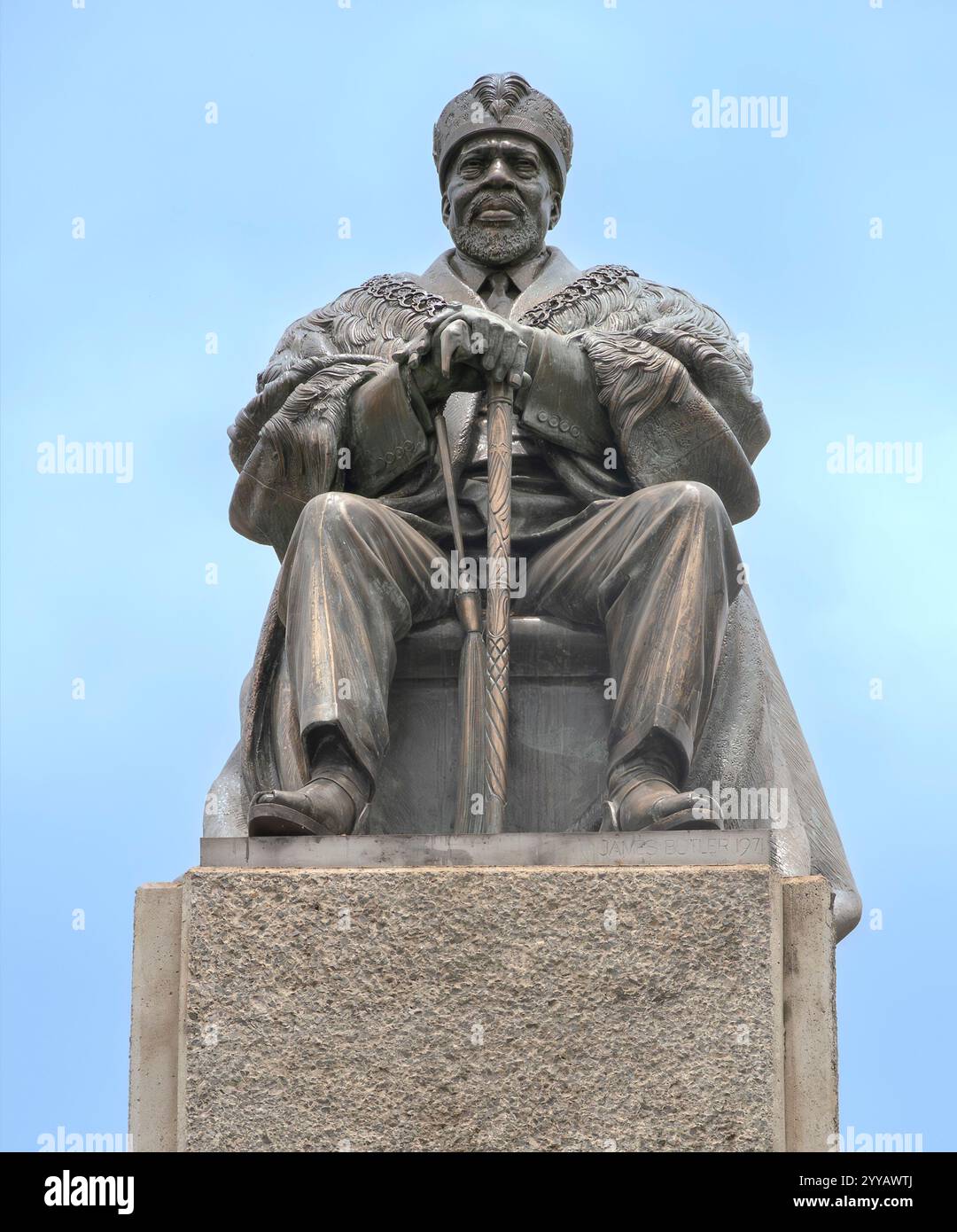 Statue of Jomo Kenyatta first president of independent Kenya in Nairobi ...