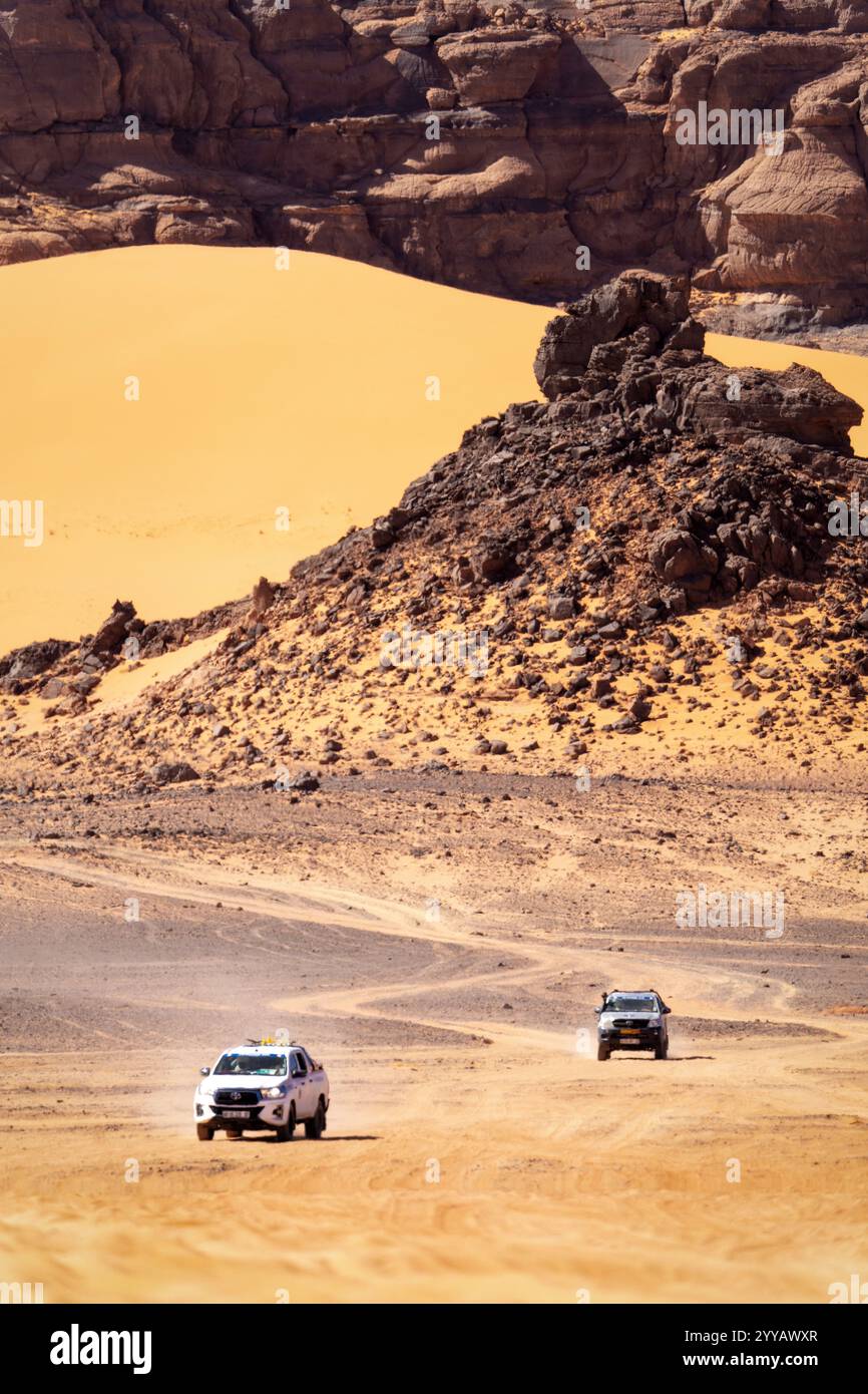 Sahara Desert Tadrart Rouge in Southern Algeria Stock Photo - Alamy
