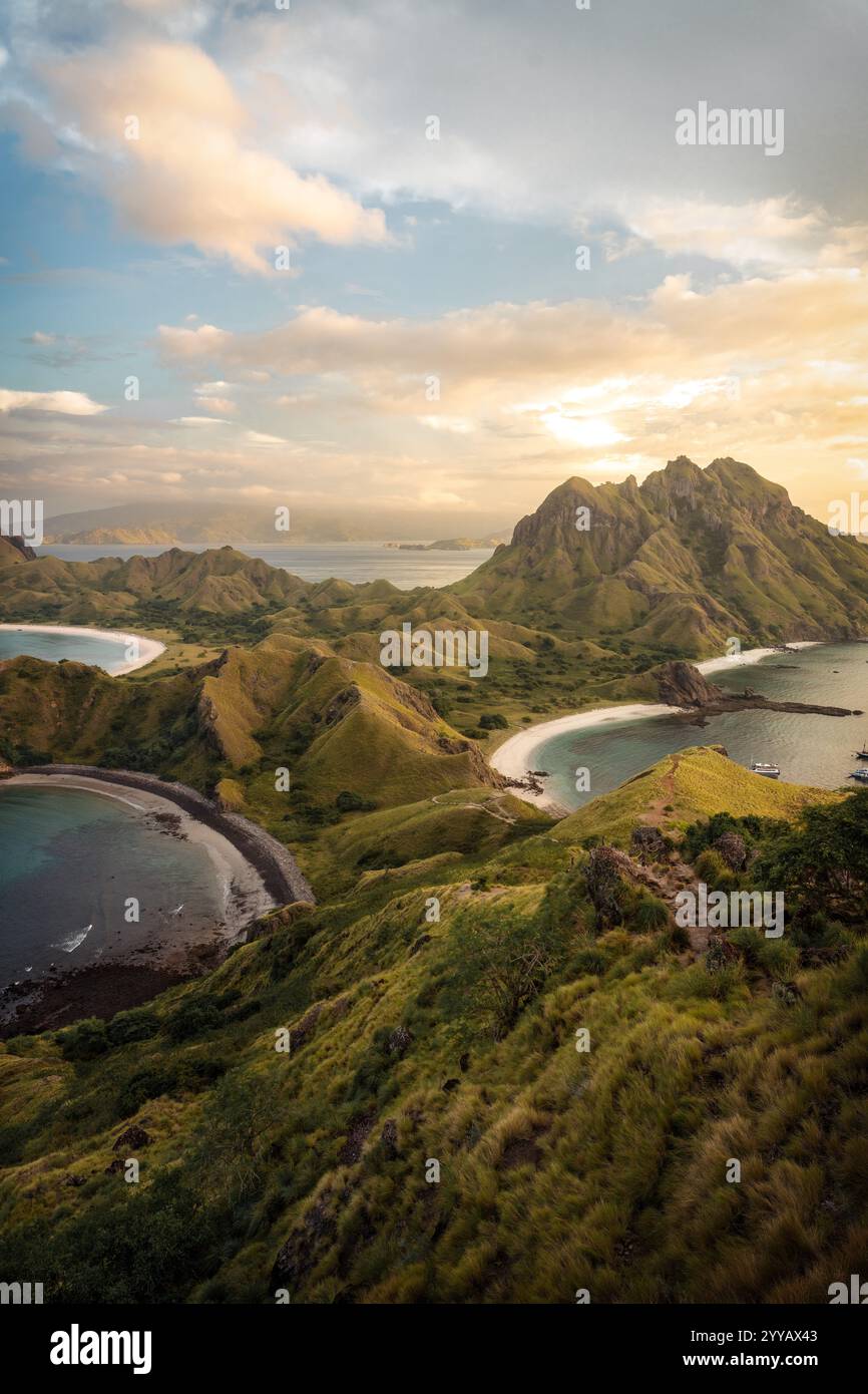 Padar Island in Komodo National Park Indonesia Stock Photo - Alamy