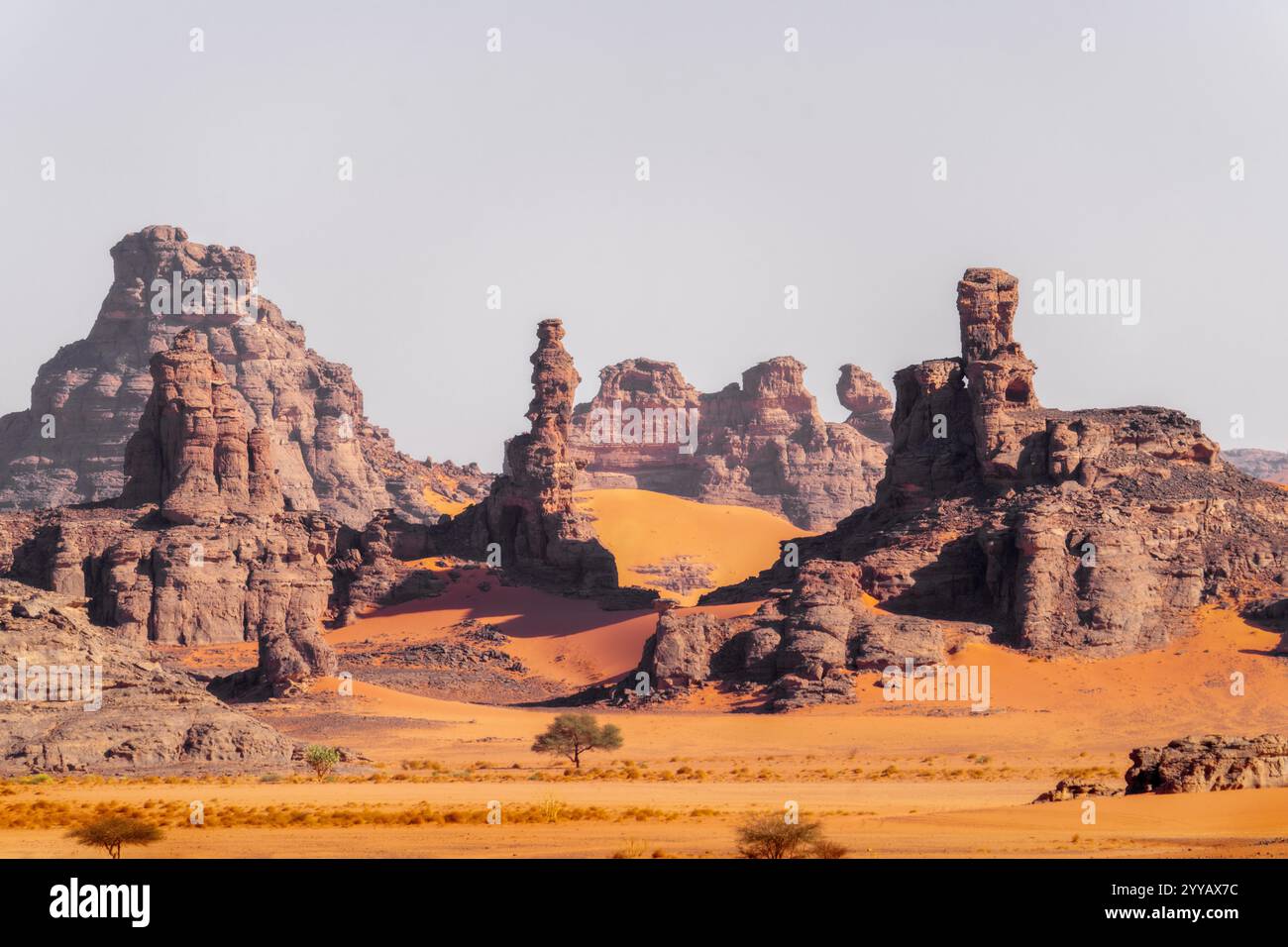 Sahara Desert Tadrart Rouge in Southern Algeria Stock Photo - Alamy