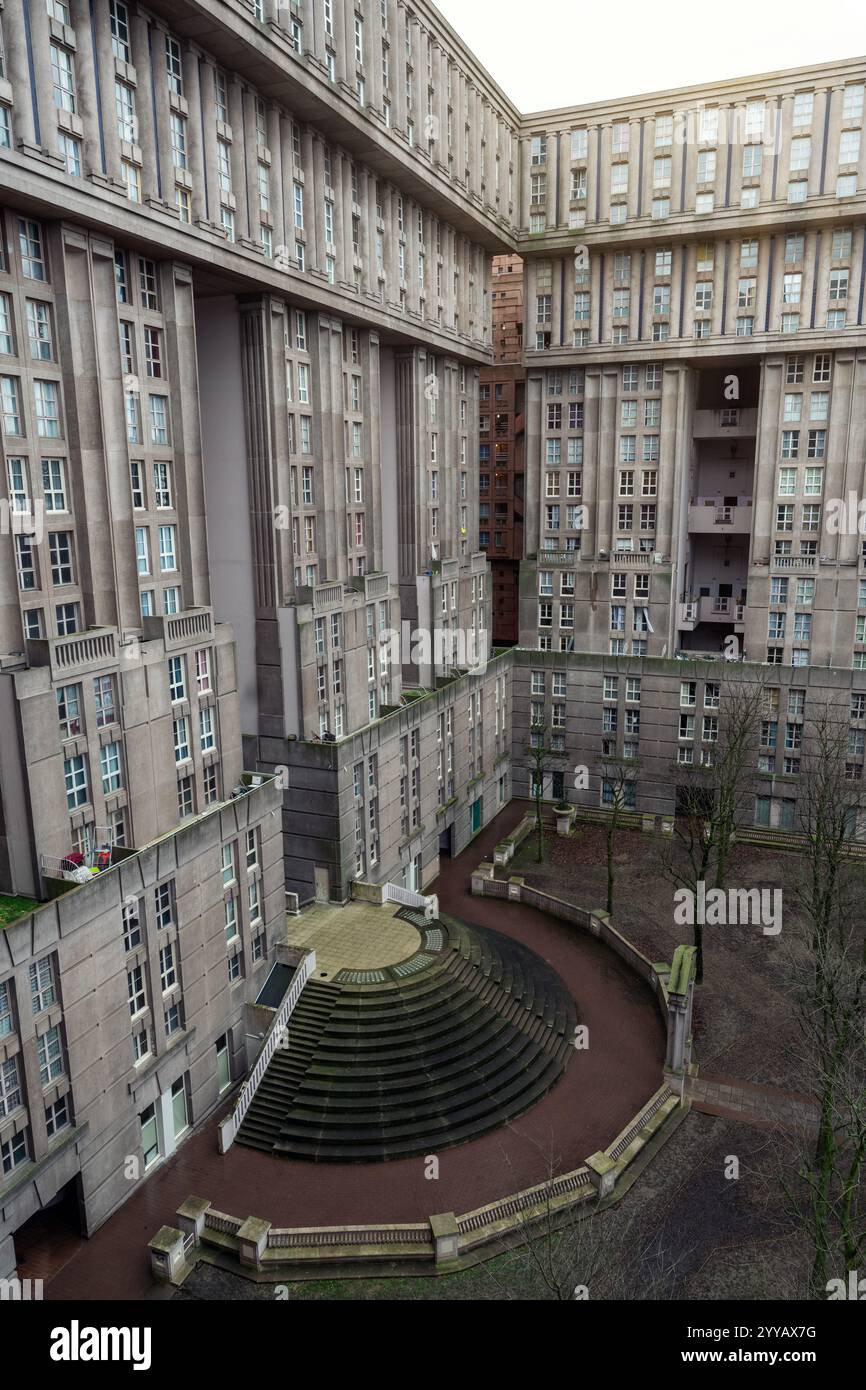 Brutalist Architecture in Suburban Paris Stock Photo - Alamy