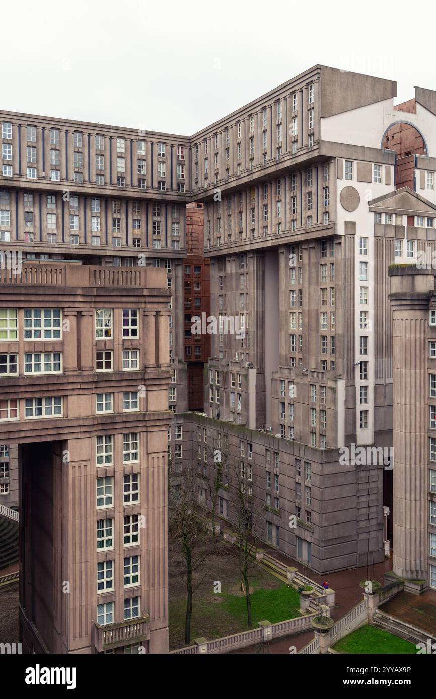 Brutalist Architecture in Suburban Paris Stock Photo - Alamy