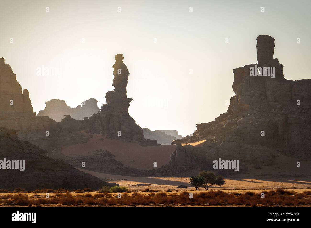 Sahara Desert Tadrart Rouge in Southern Algeria Stock Photo - Alamy