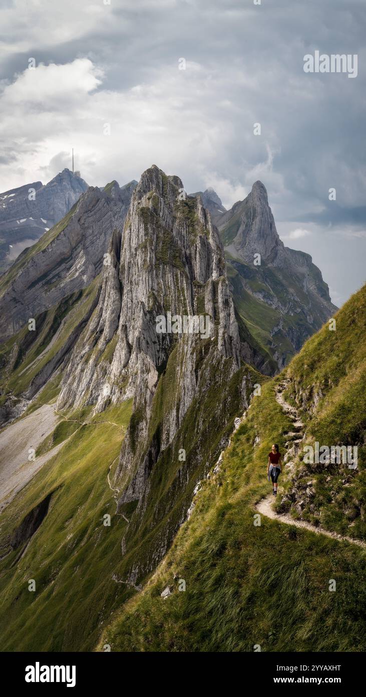 Fälensee and Saxer Lücke in Switzerland Stock Photo - Alamy