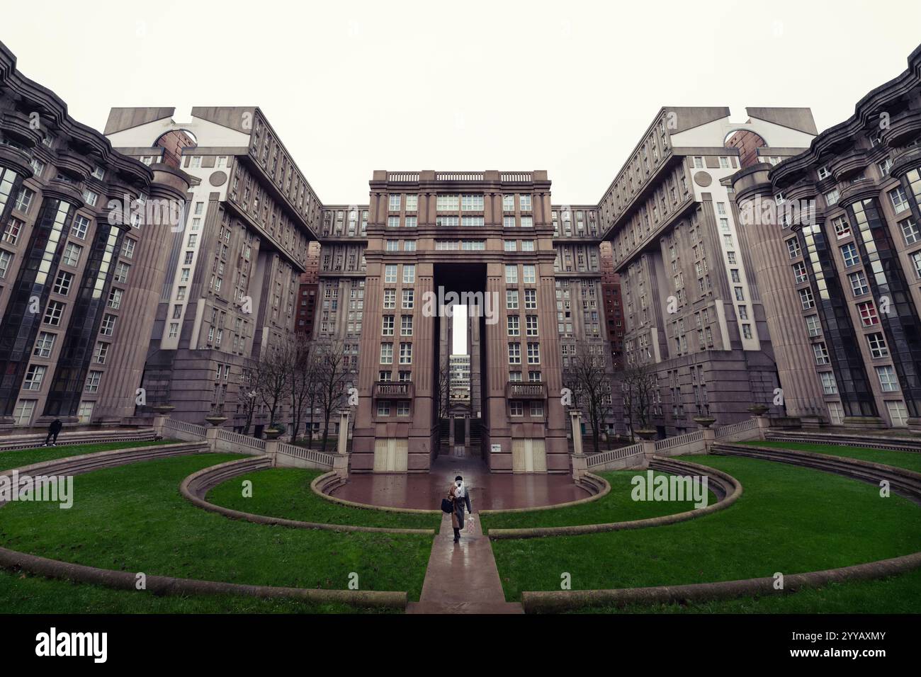 Brutalist Architecture in Suburban Paris Stock Photo - Alamy