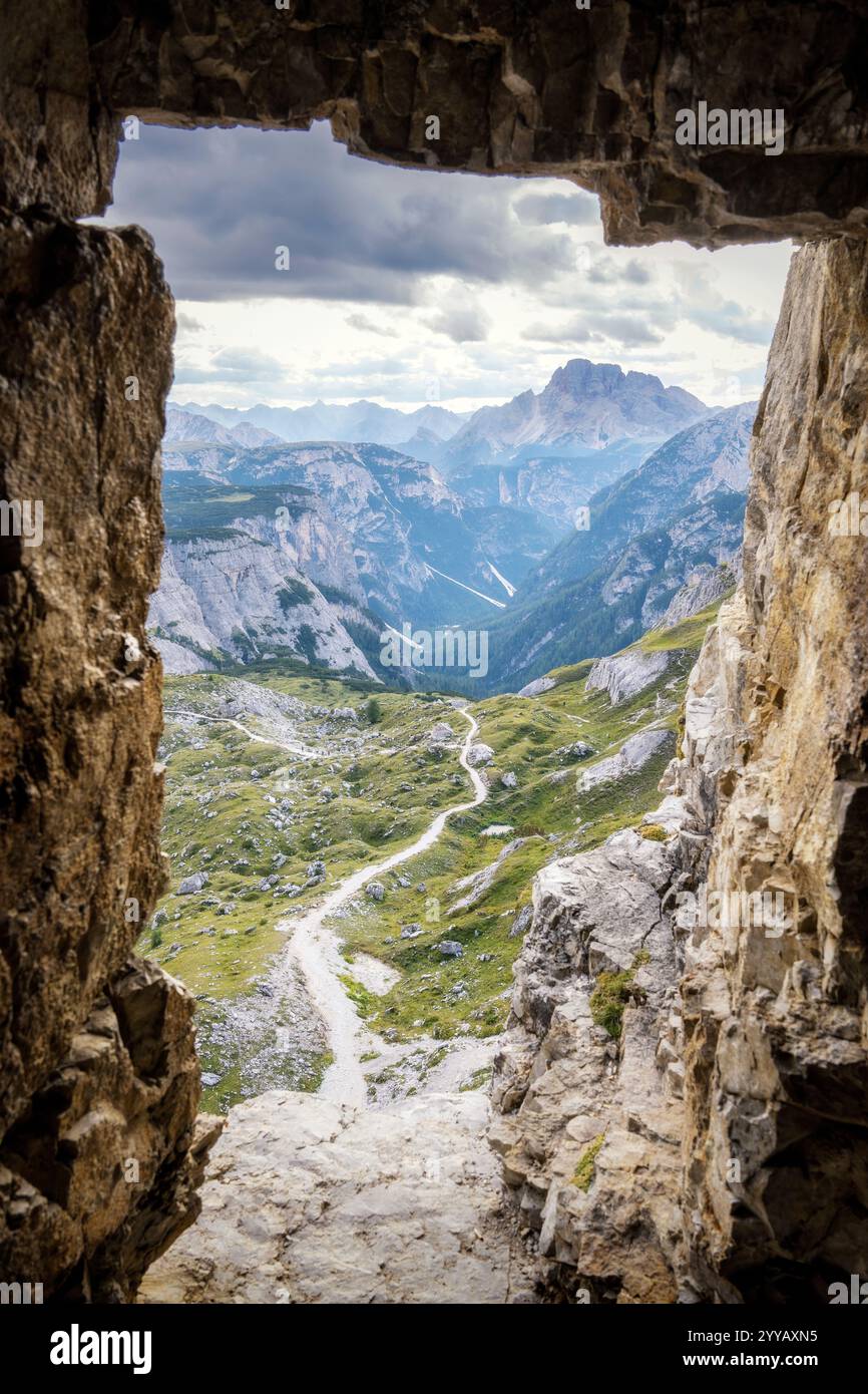 WW1 Cave in the Dolomites, Italy Stock Photo - Alamy