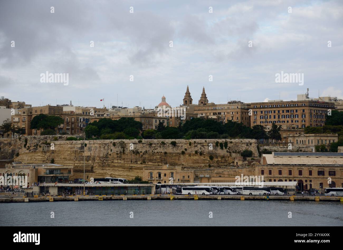 Valletta Waterfront view from Gardjola Gardens, Isla-Senglea, Malta ...