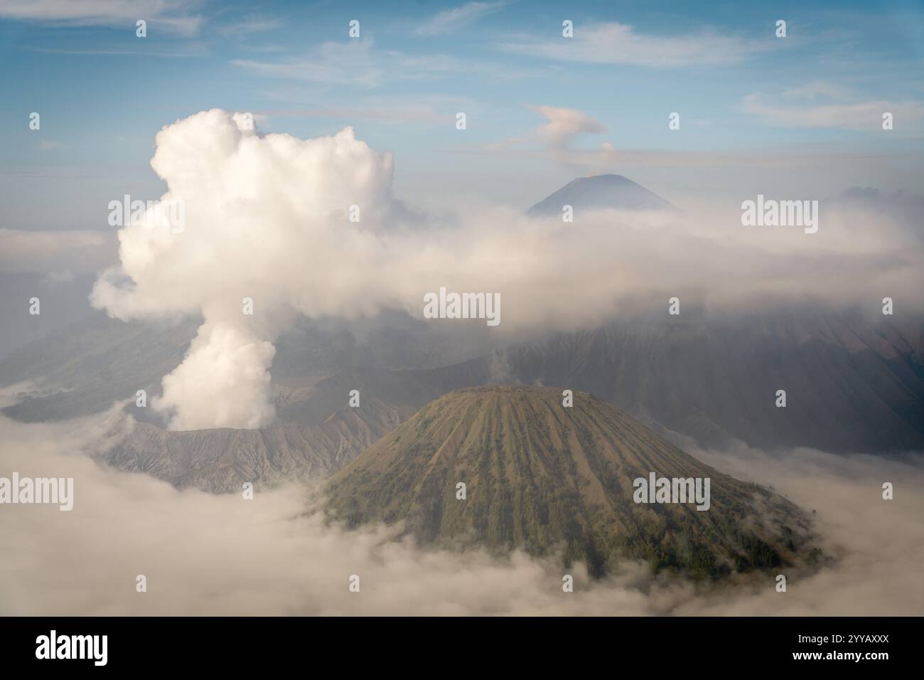 Mount Bromo Volcano on Java Indonesia Stock Photo - Alamy