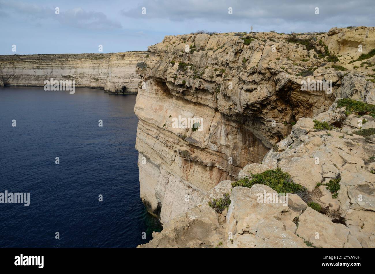 Sunset Cliff, San Lawrenz, Gozo, Malta, Europe Stock Photo - Alamy
