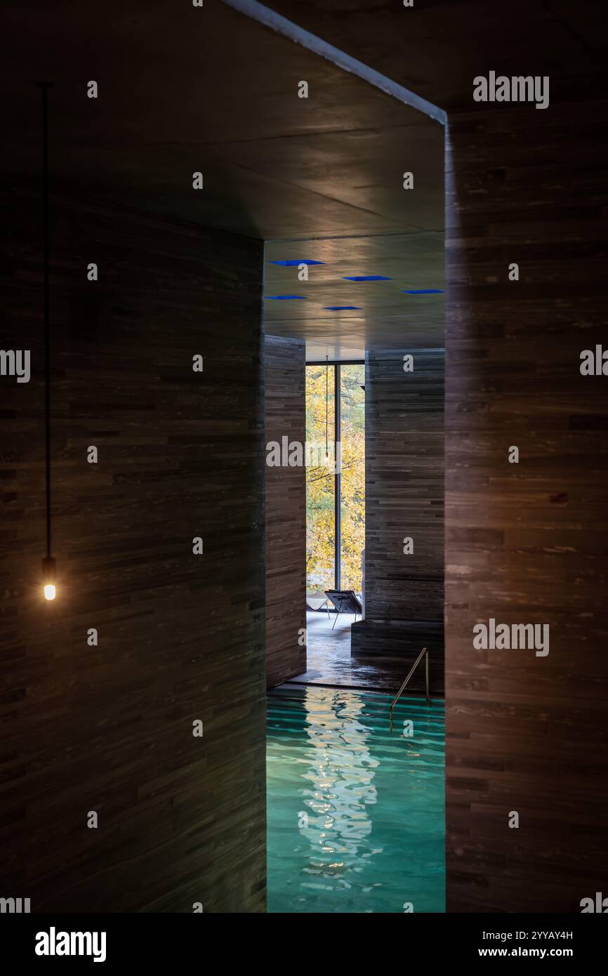 Luxury Thermal Bath in Vals Switzerland Stock Photo - Alamy