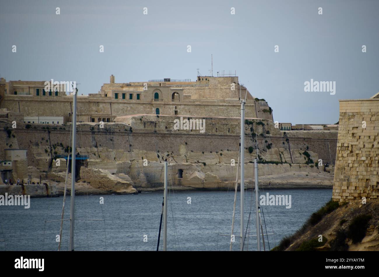 Fort St. Elmo, Valletta view from Belvedere, Birgu-Vittoriosa, Malta ...