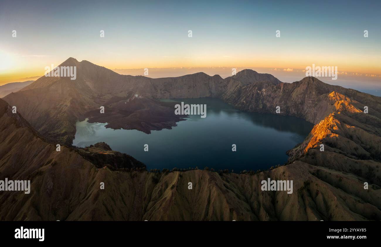 Mount Rinjani on Lombok in Indonesia Stock Photo - Alamy