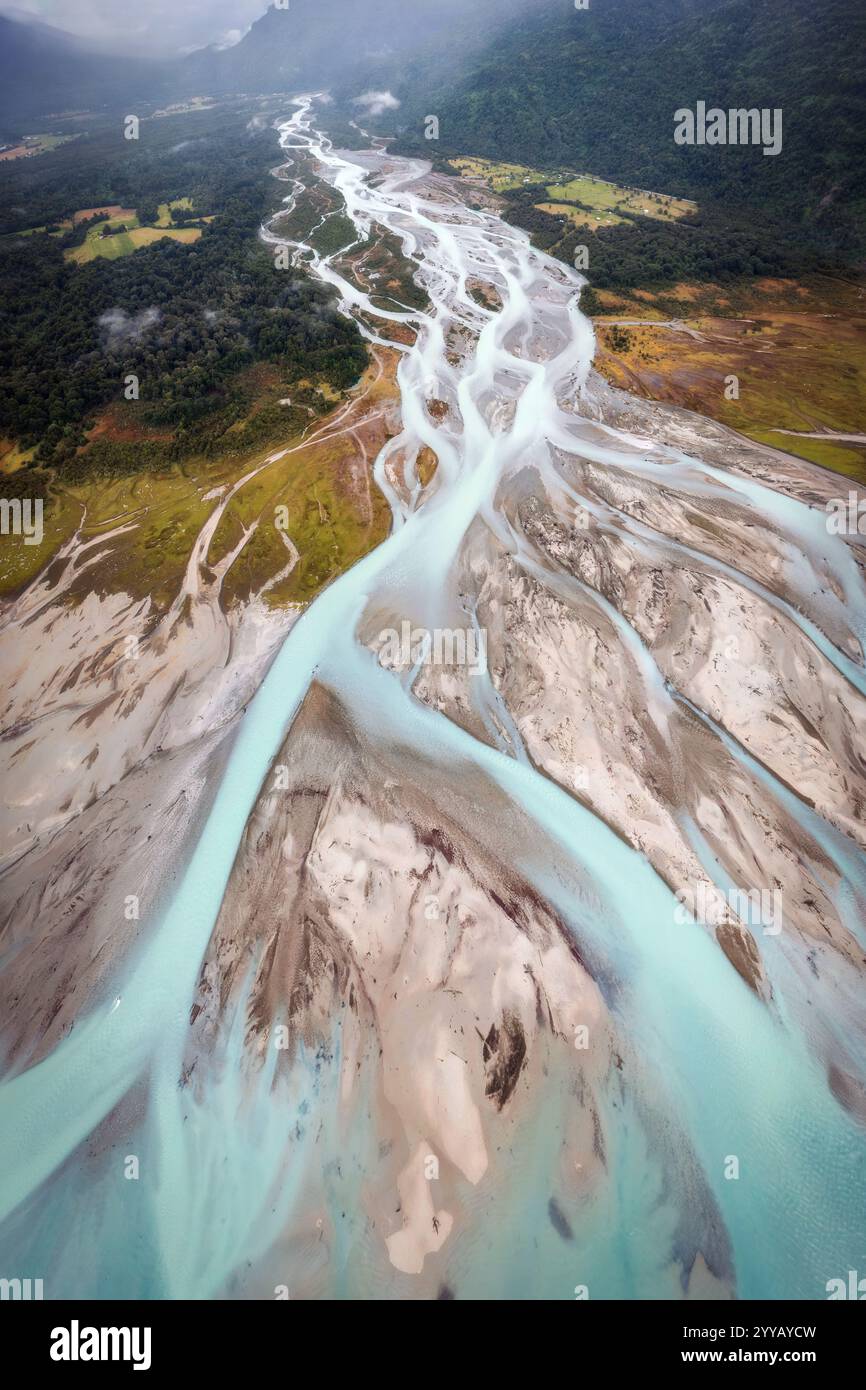 Aerial top view glacier water hi-res stock photography and images - Alamy