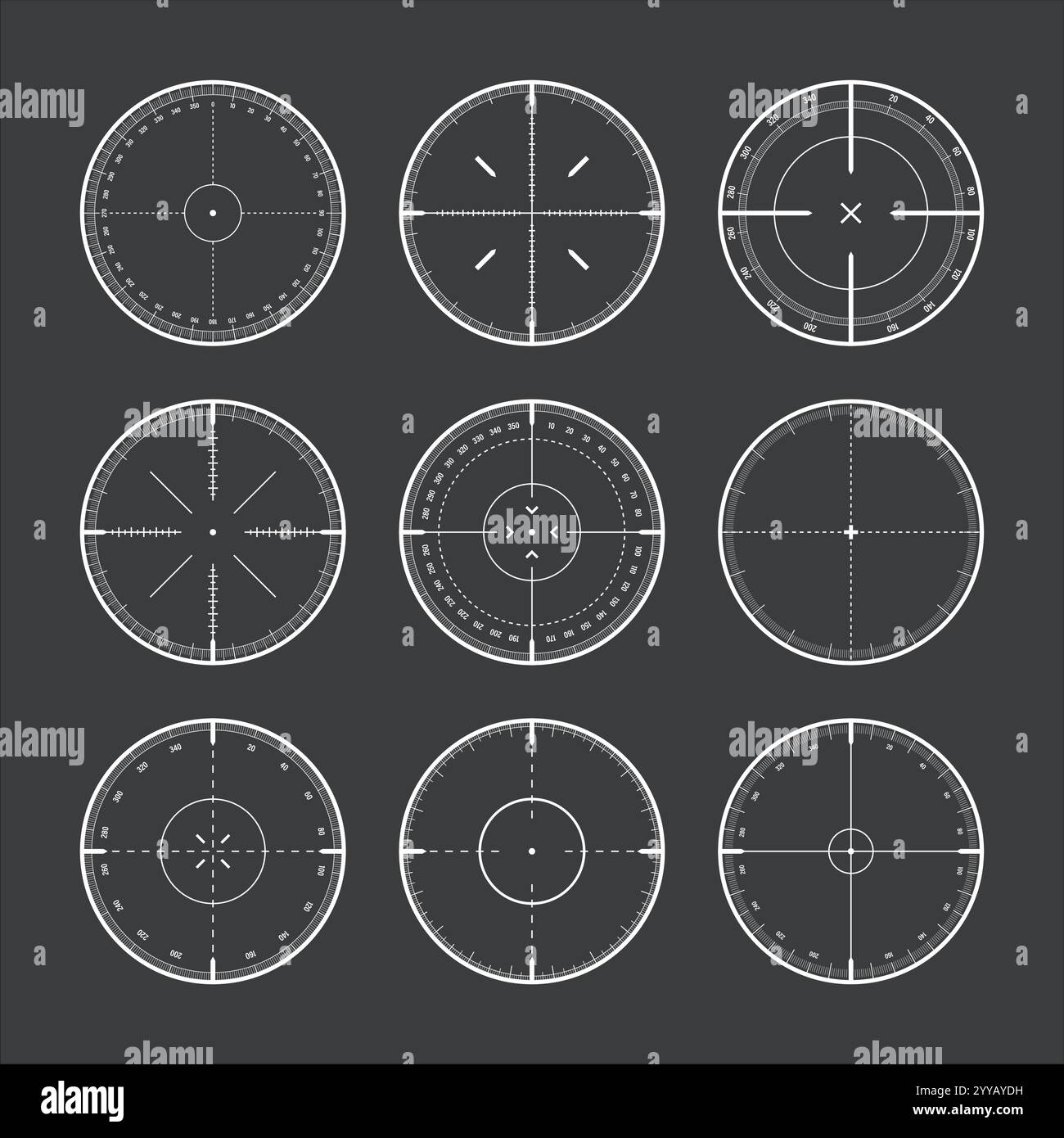 Rifle sights Stock Vector Images - Alamy