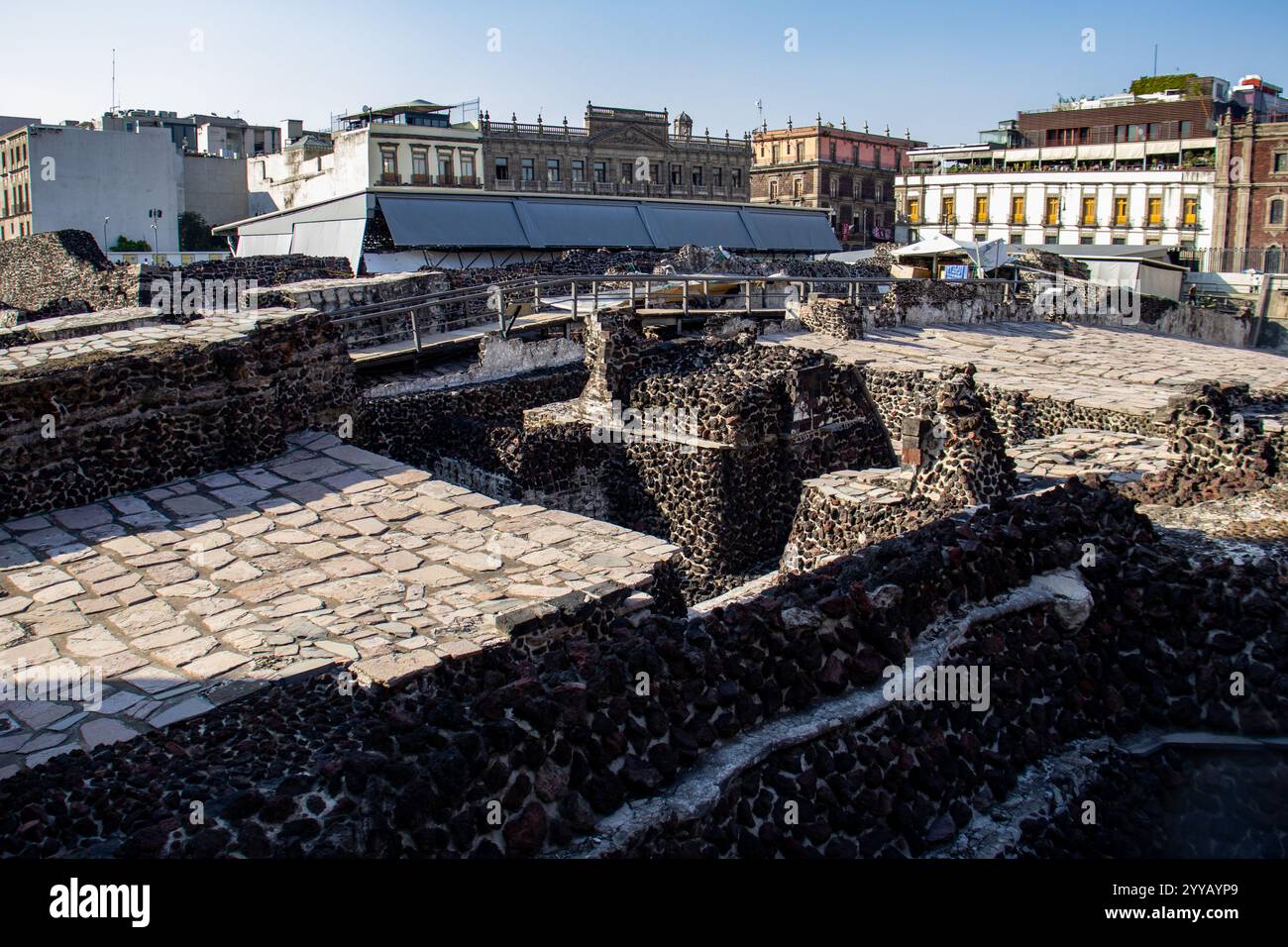 Mexico City, Mexico November 12, 2024: Antique Azteca architecture at ...