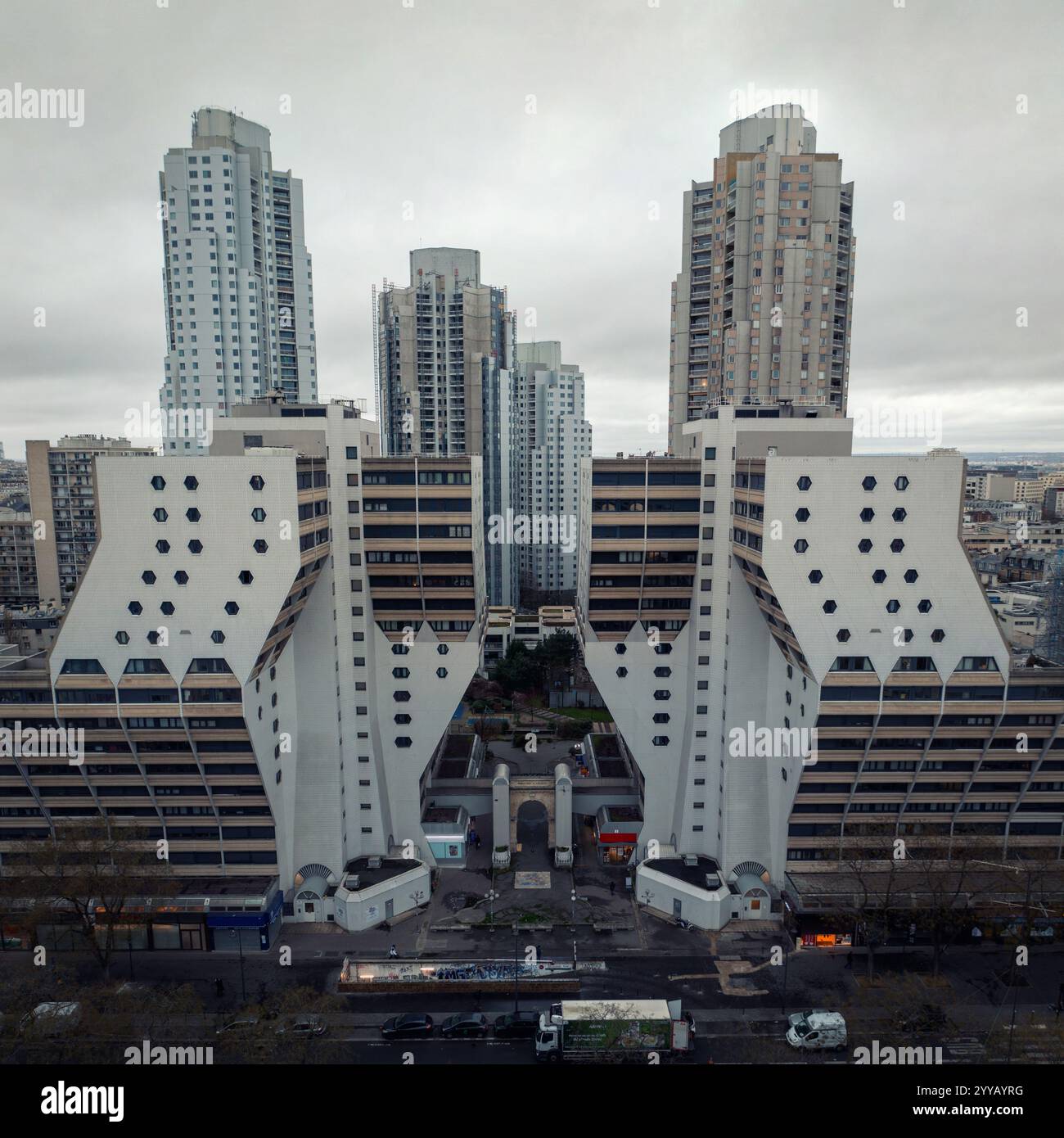 Brutalist Architecture in Suburban Paris Stock Photo - Alamy