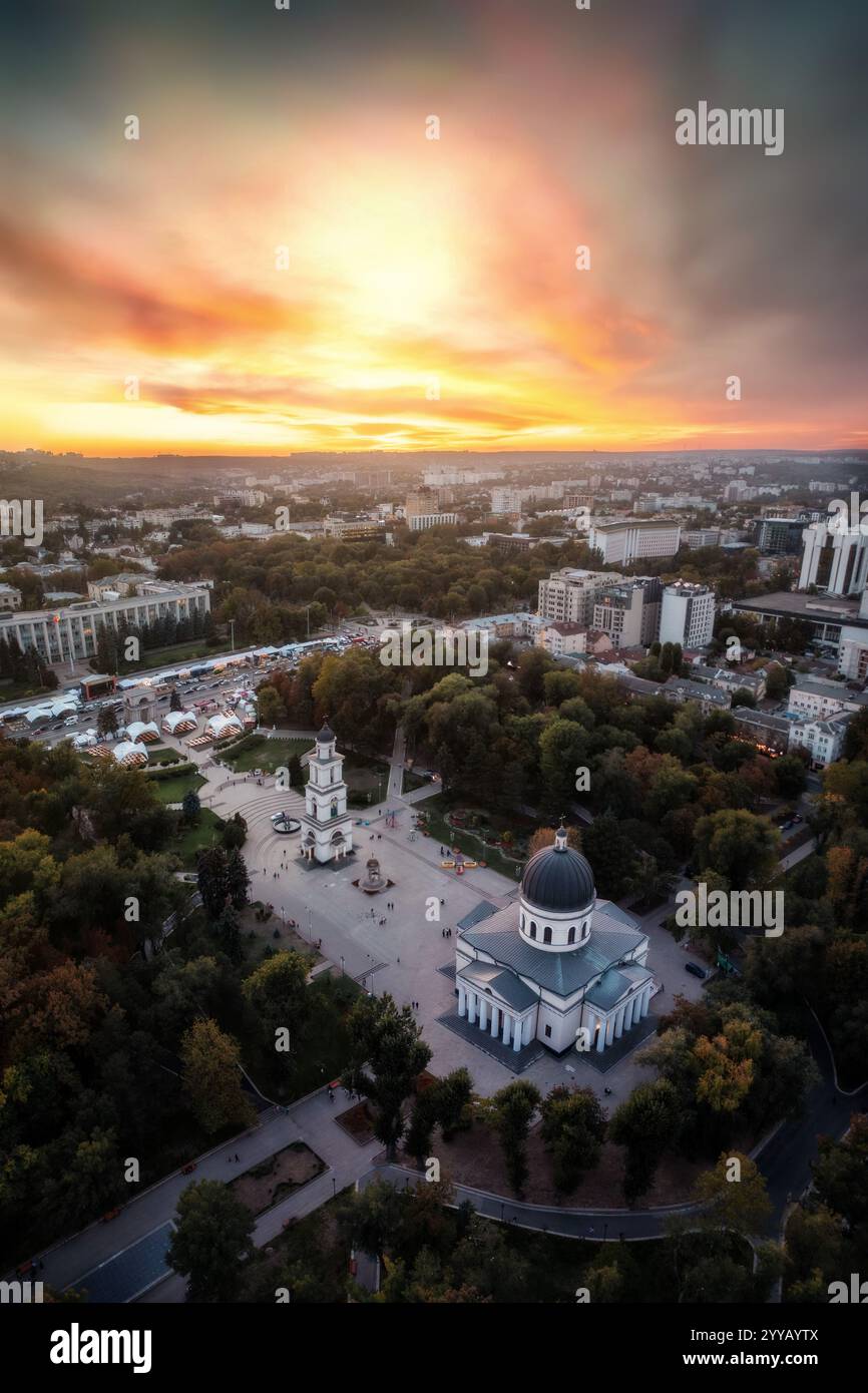 Aerial drone view chisinau hi-res stock photography and images - Alamy