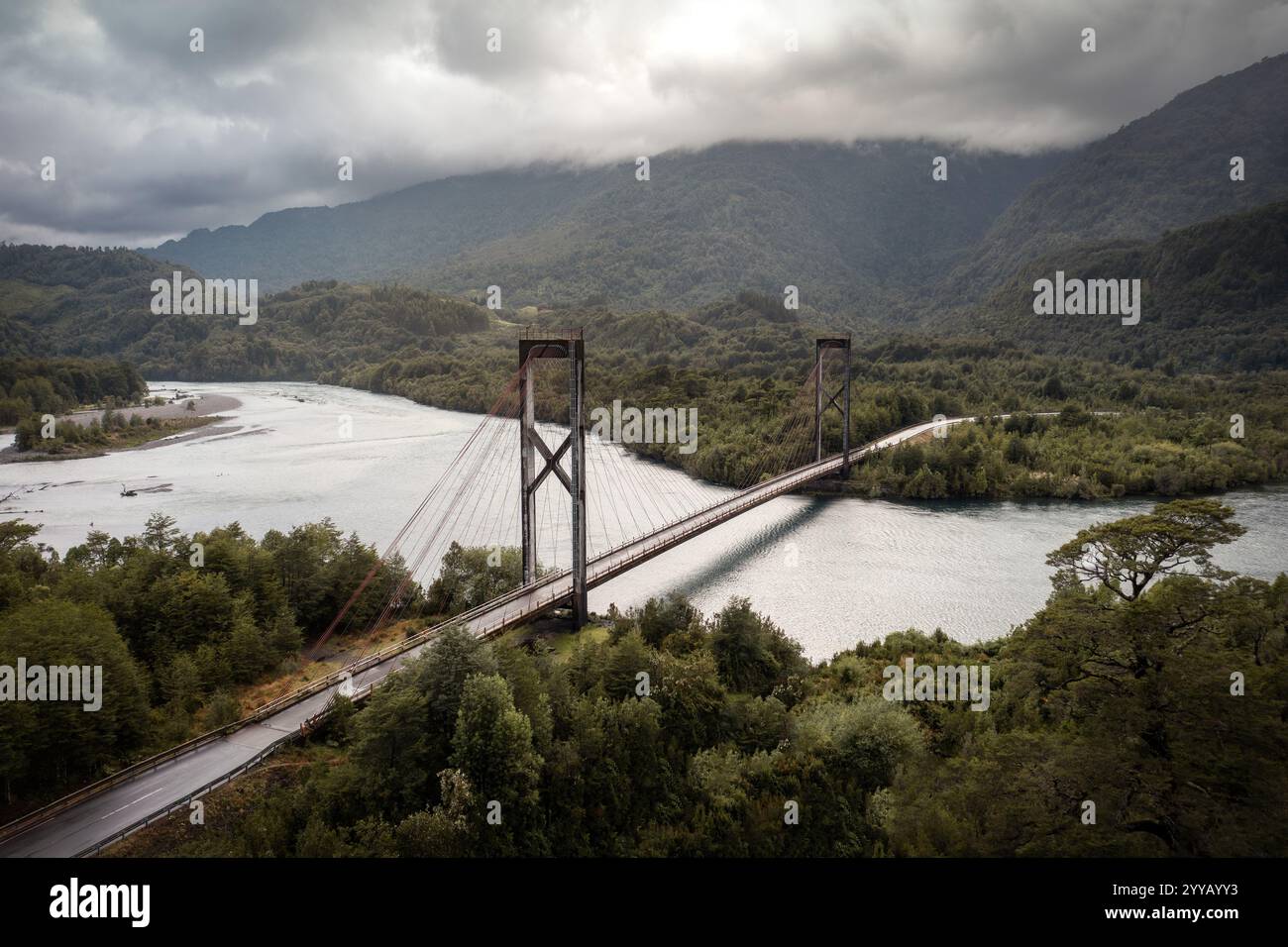 Forest road rainy weather aerial hi-res stock photography and images ...