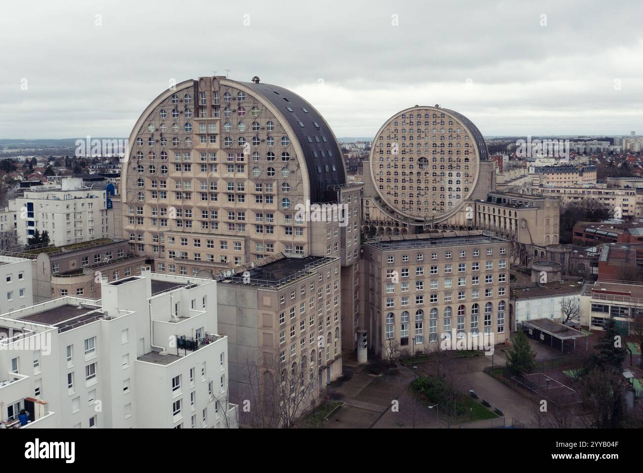 Brutalist Architecture in Suburban Paris Stock Photo - Alamy