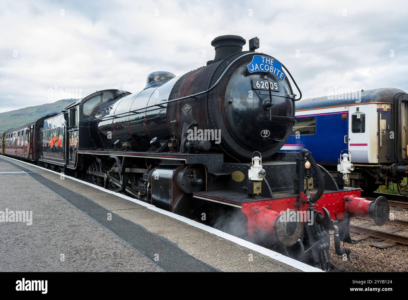 Train locomotive platform level view hi-res stock photography and ...