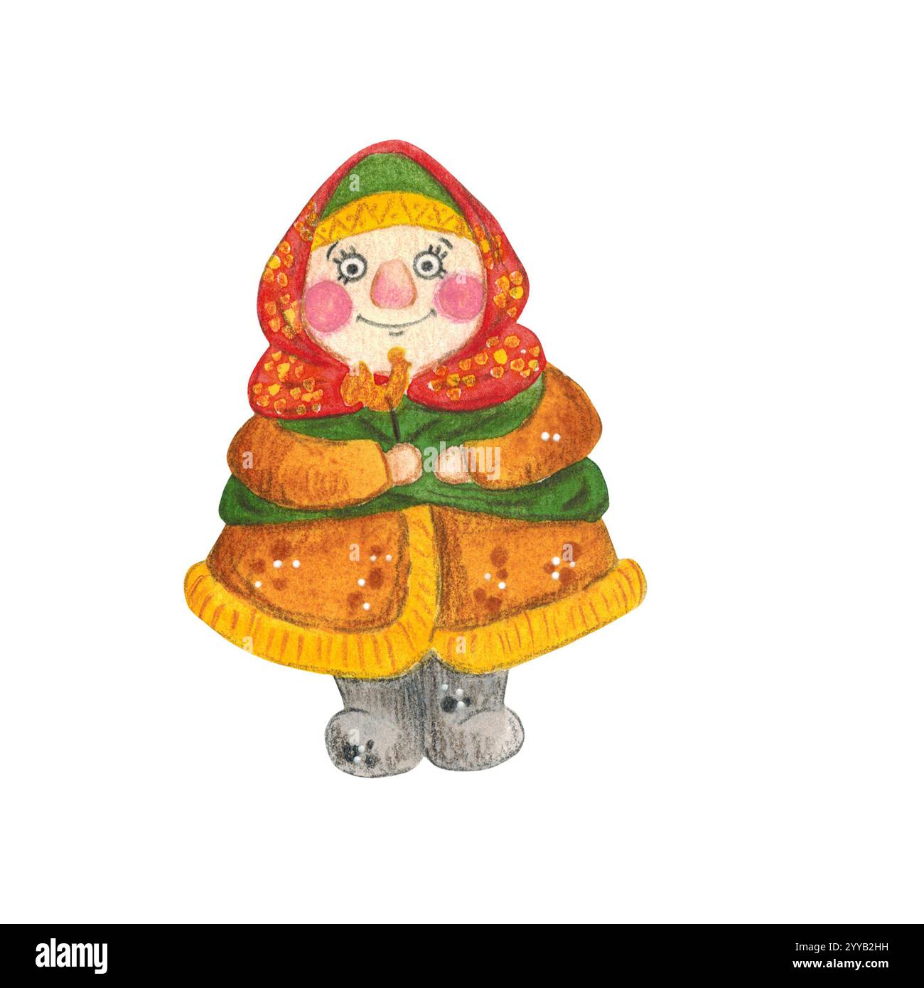 Isolate a child with candy. Hand drawn watercolor illustration ...