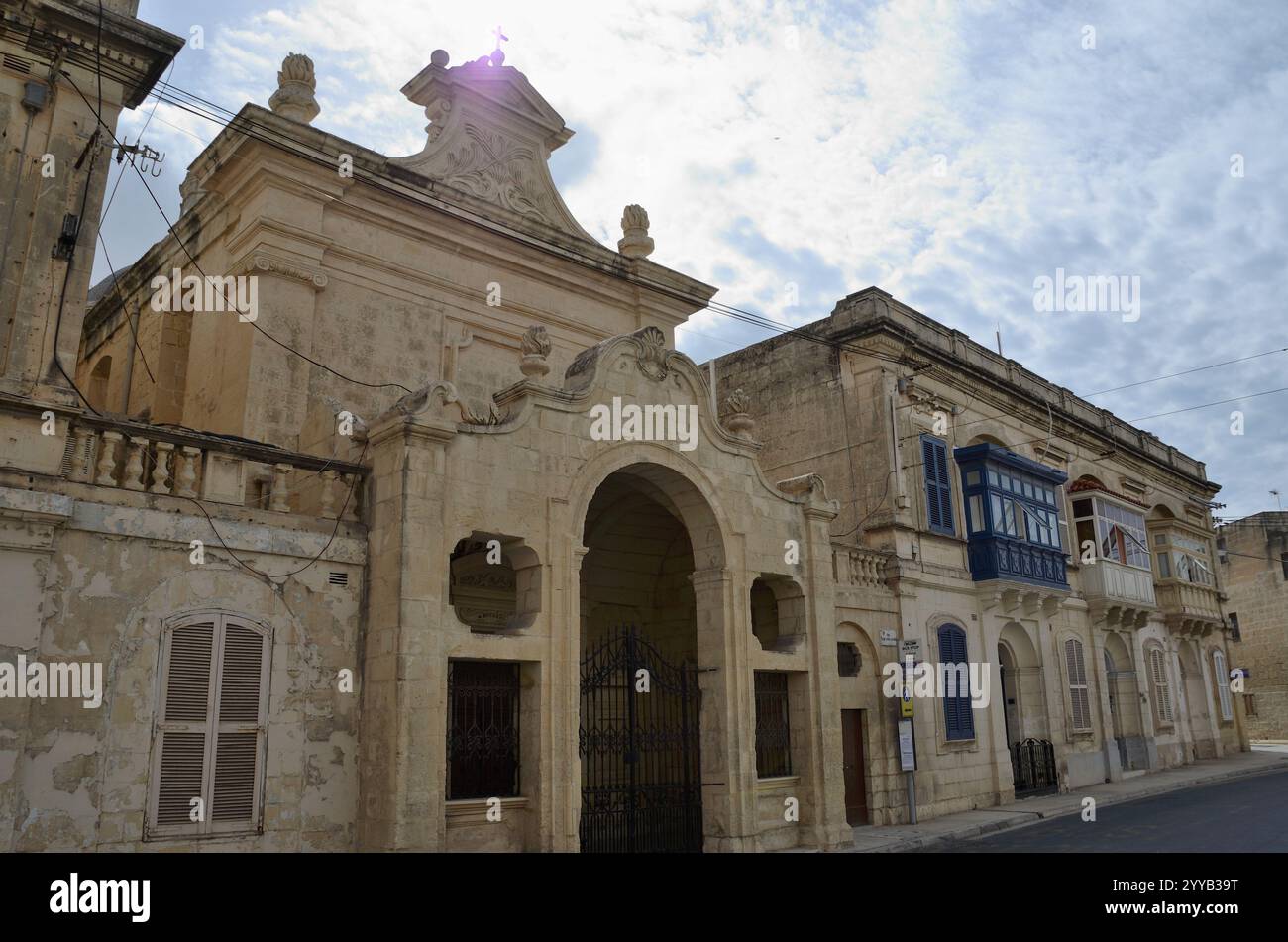 St Sebastian Church, Triq Gorg Borg Olivier, Rabat, Malta, Europe Stock ...