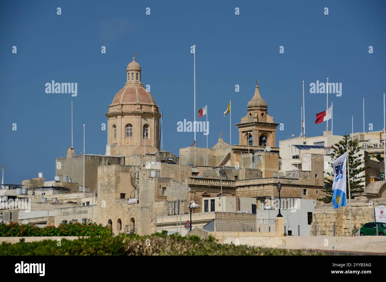 Annunciation Church, Birgu-Vittoriosa view from Bormla Waterfront ...